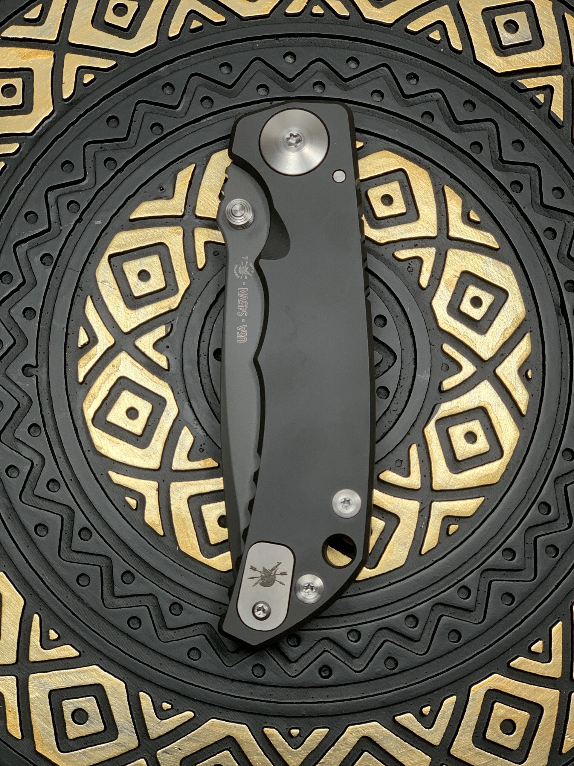 Spartan Harsey Folder - Black DLC - Australian Knife Sales